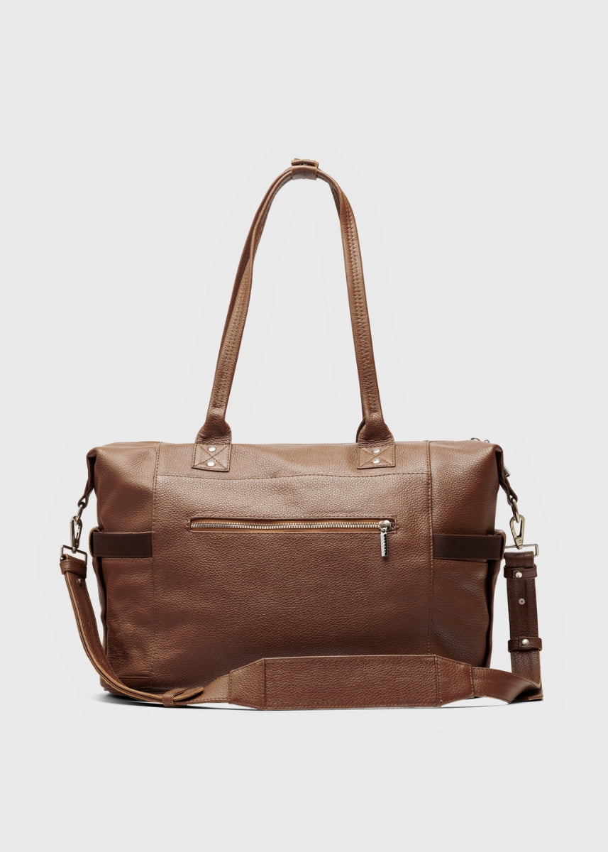 Elijah Nappy / Overnight Bag - Tan | Apostl