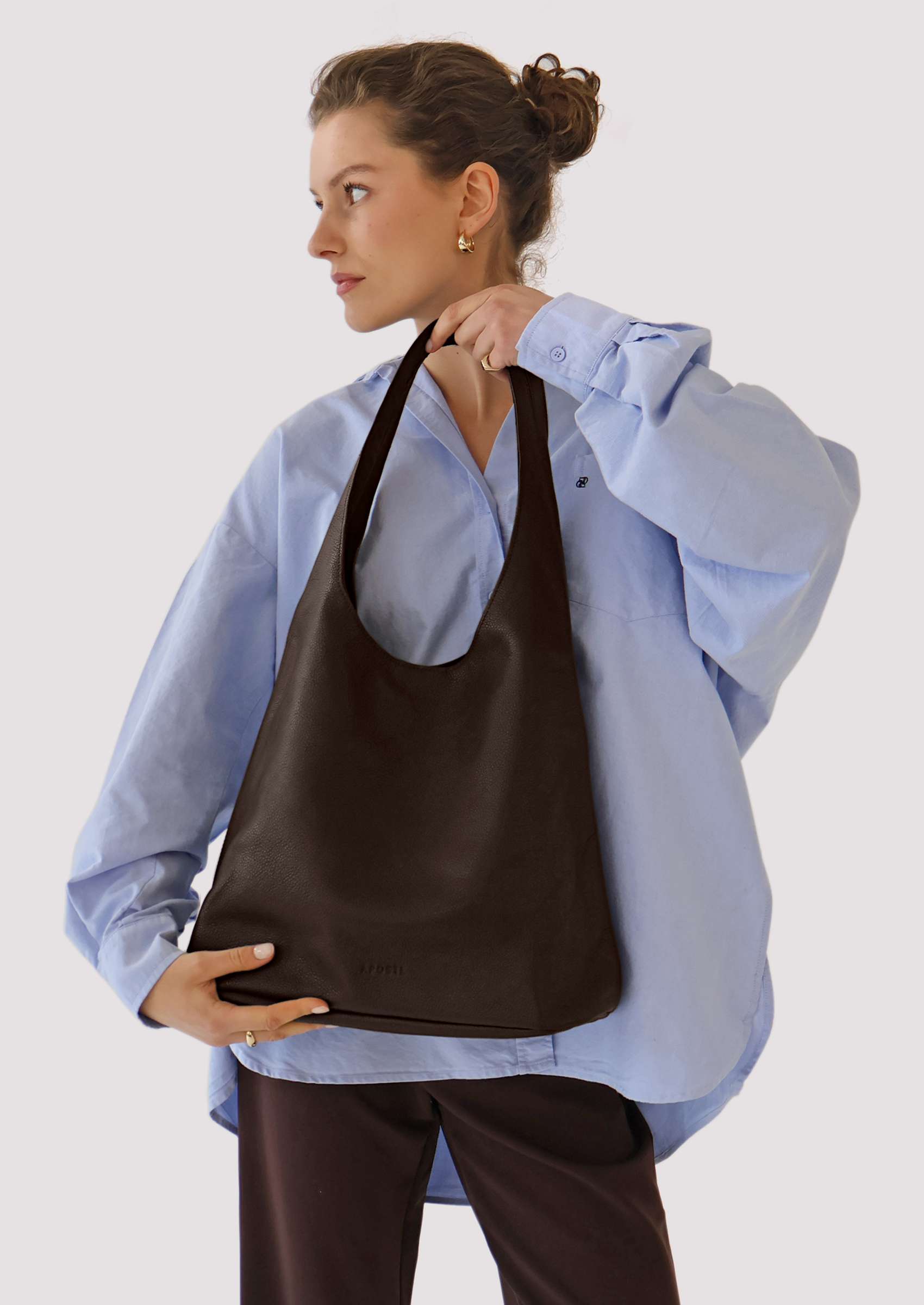Lola Slouch Tote - Chocolate | Apostl